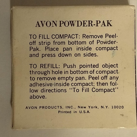 Avon | Makeup | Vintage Avon Powder Pak Refill Ivory 5 Oz New | Poshmark